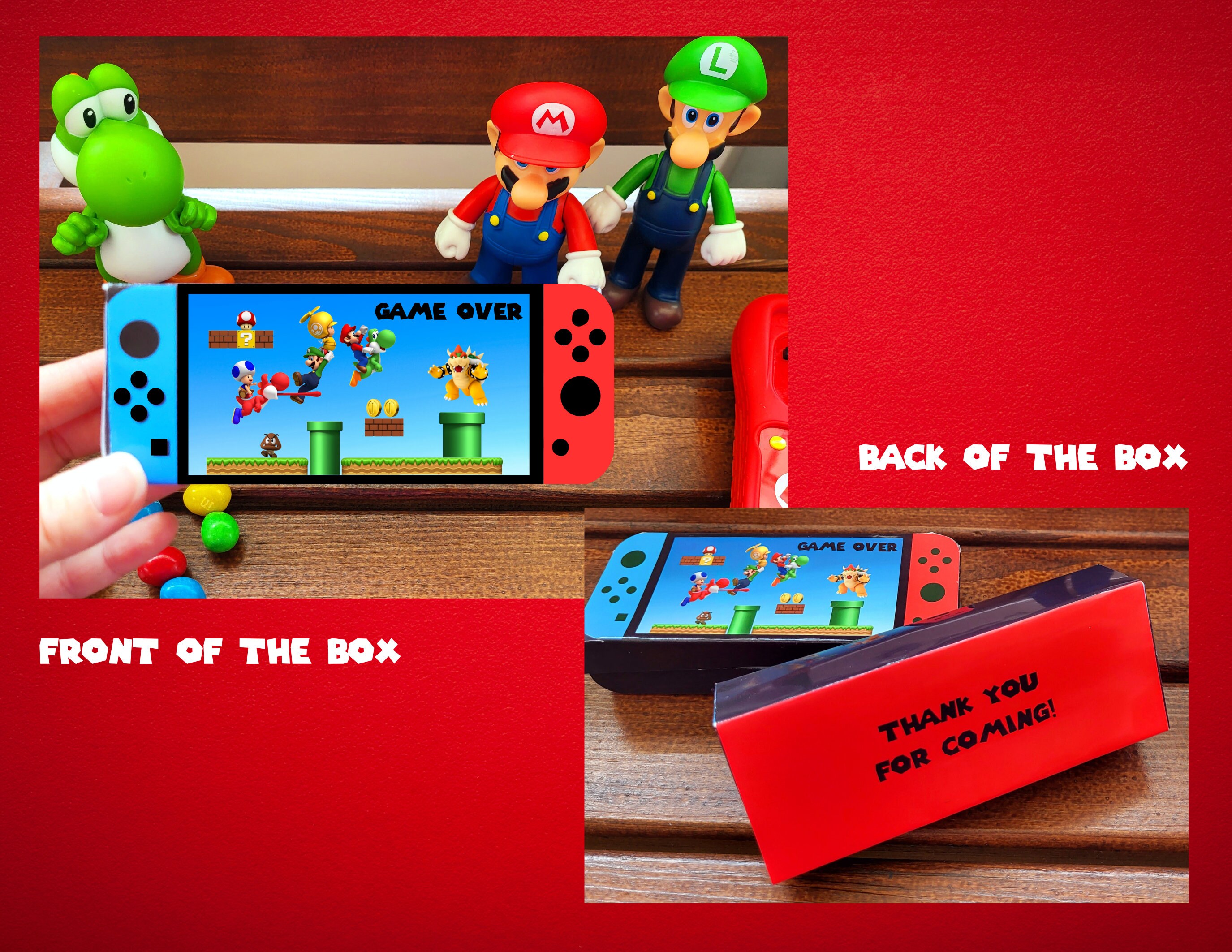 VIDEO GAMES Favor Box- Switch Remote Favor Box- PRINTABLE Super ...