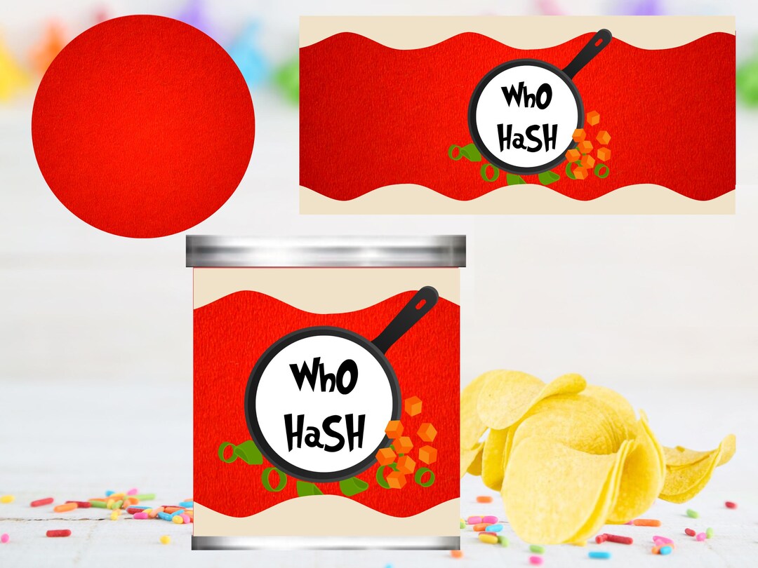 WHO HASH Pringles Wrappers- Mini Pringles Christmas Favors- Who Hash ...