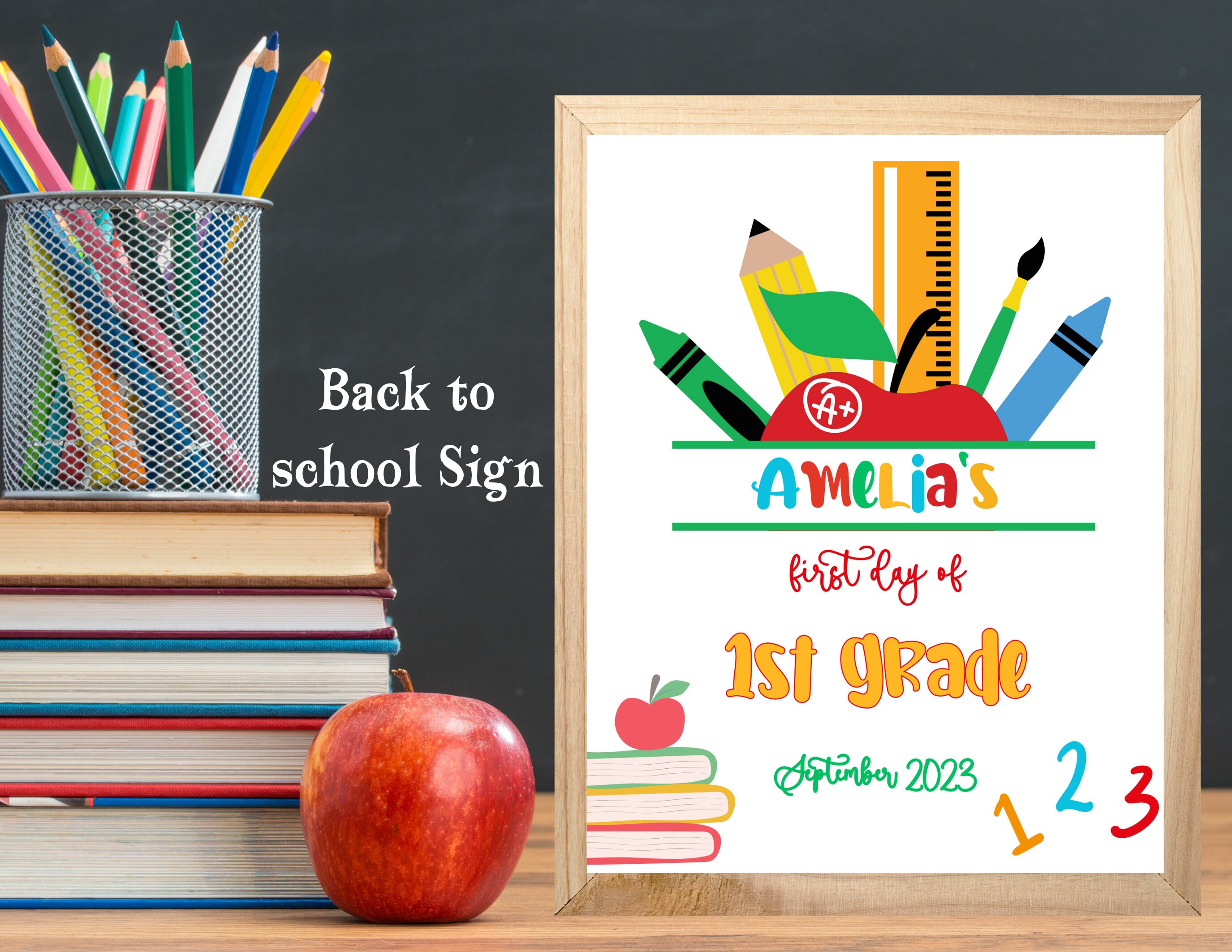 BACK to School Printable Sign Kids Back to School Sign, 8x10, Printable ...