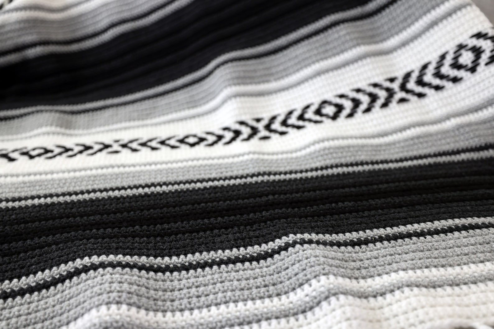 Mexican Serape Blanket Crochet Pattern / Sarape Afghan Blanket / Navajo ...