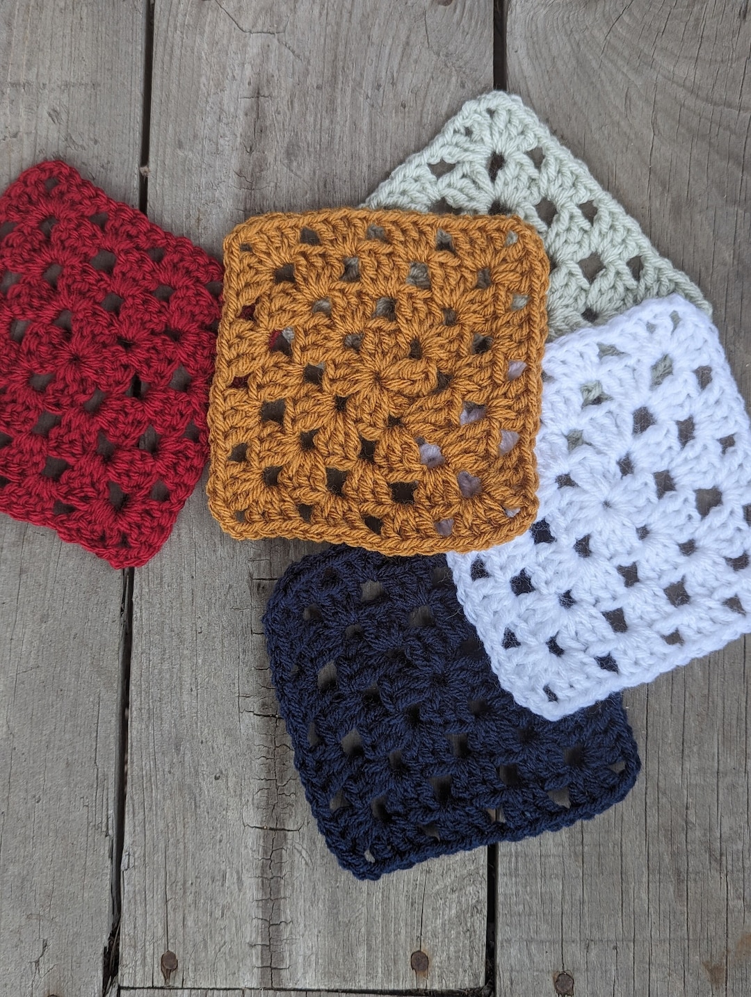 Easy Solid Granny Square Crochet Pattern / Beginner Crochet / Blanket Building Crochet Motif PDF ...