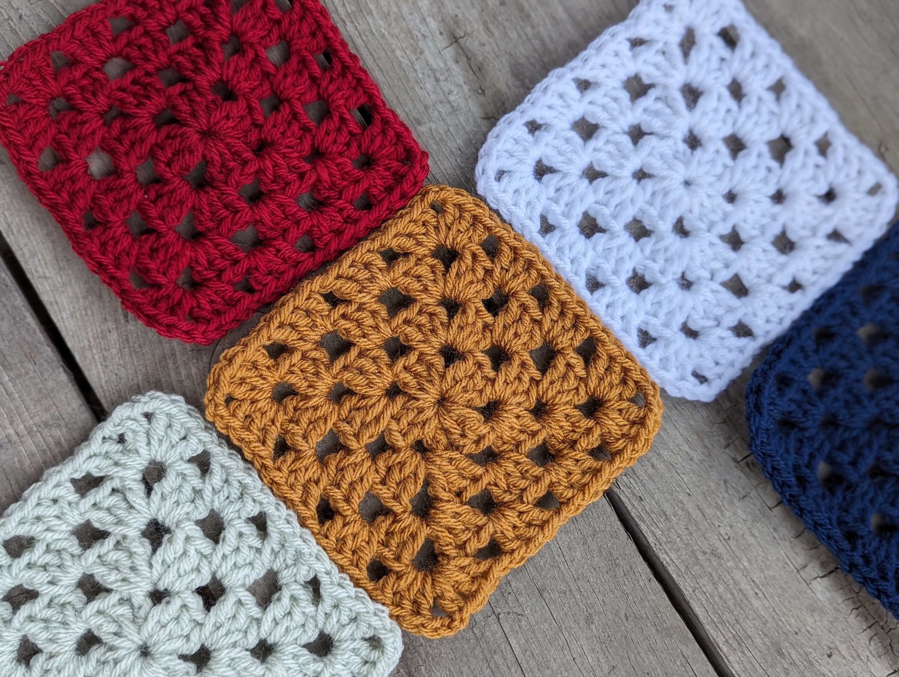 Easy Solid Granny Square Crochet Pattern / Beginner Crochet / Blanket Building Crochet Motif PDF ...