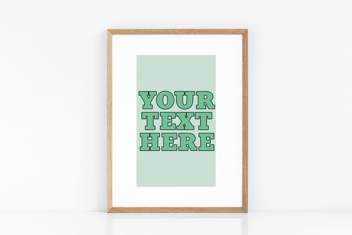 Custom Printable Your Text Retro Wall Art Prints - Etsy