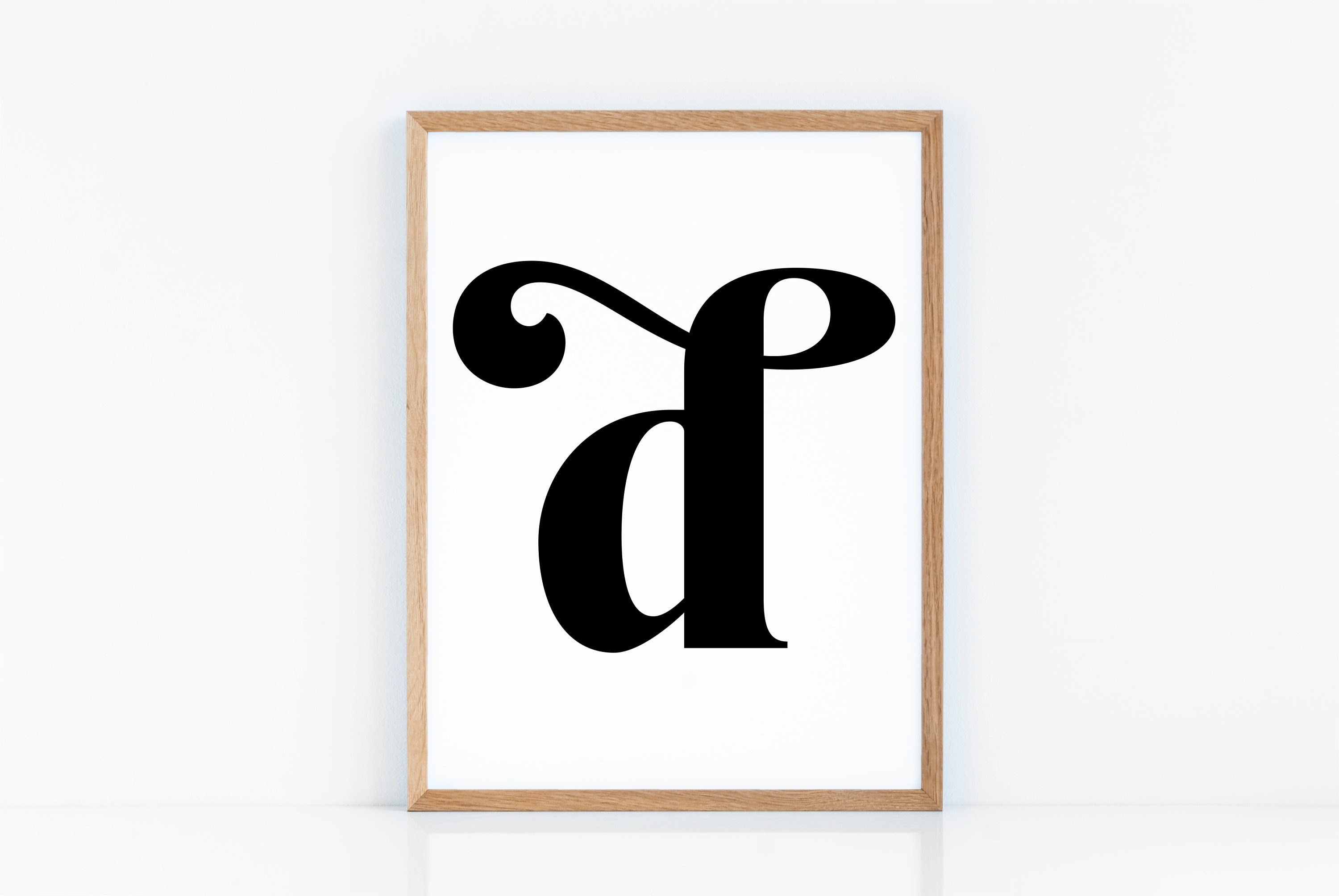 Letter *d* Typography, Wall Art Prints, Printable Art, Alphabet Print ...