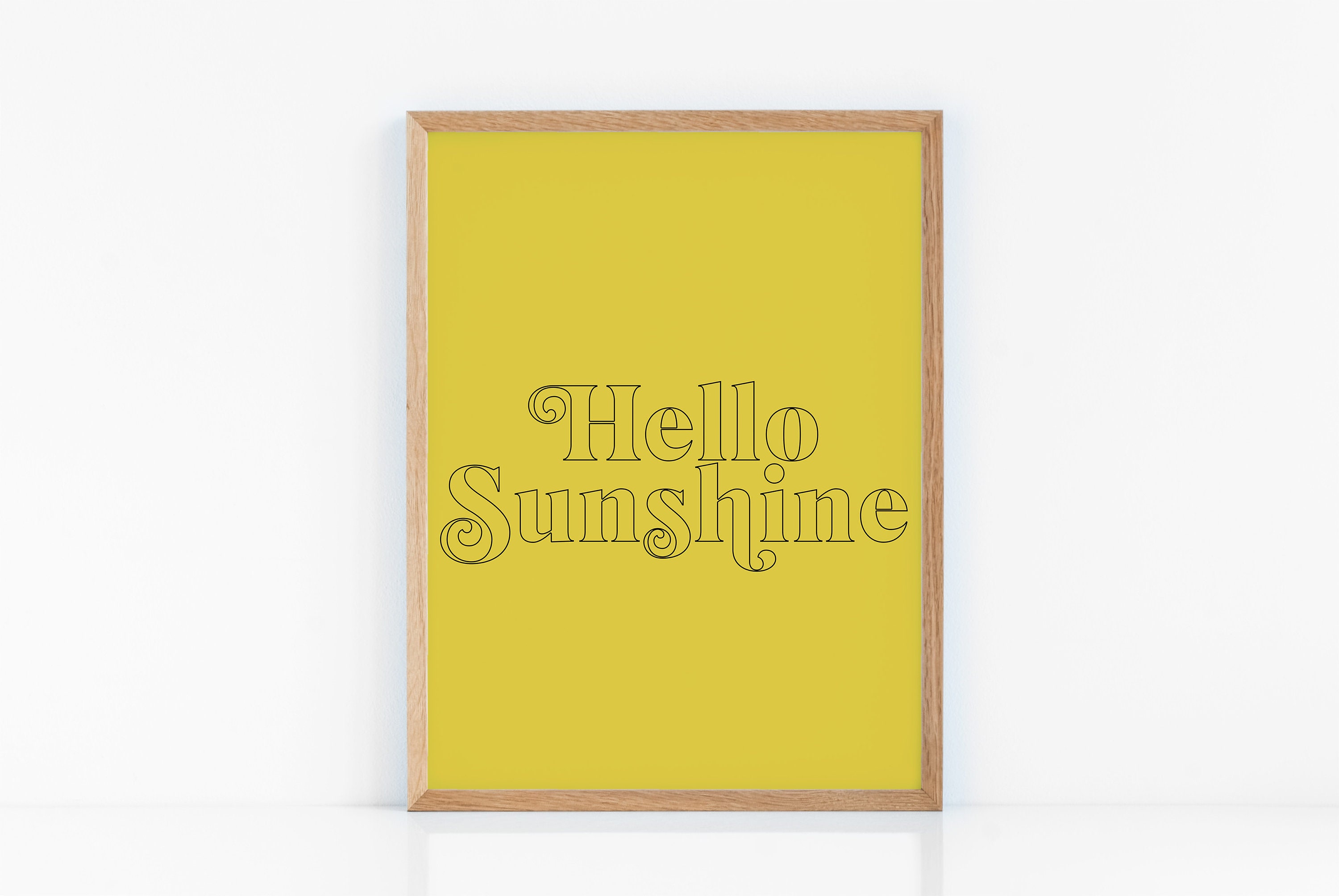 Hello Sunshine Typography Printable, Wall Art Prints, Printable Art ...