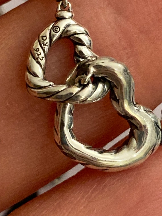 Previously Used David Yurman Double Heart Diamond Nec… - Gem