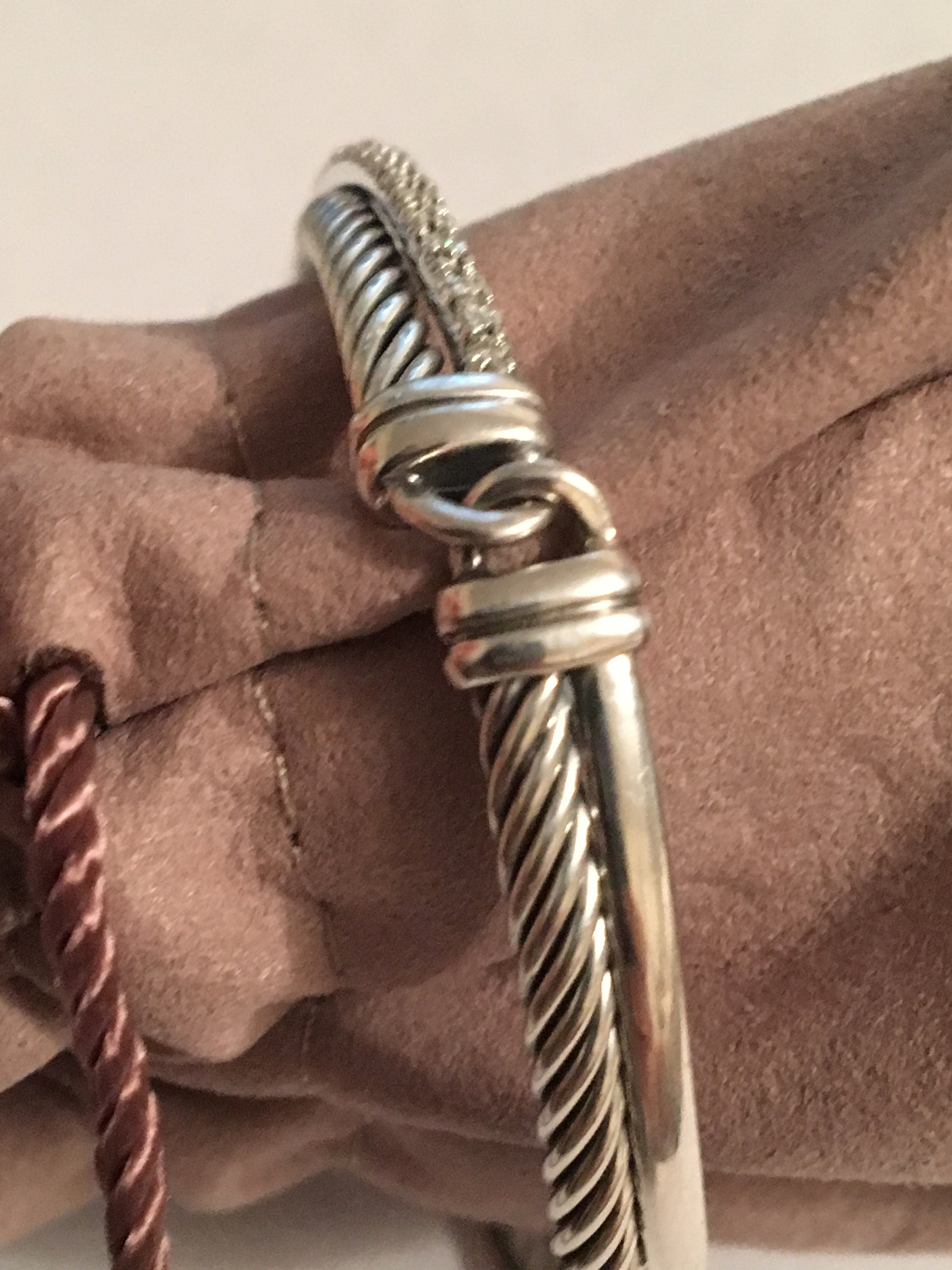 David Yurman Crossover Bracelet 925 Sterling Silver & - Etsy