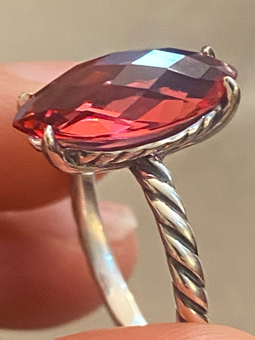 Used David YURMAN TOURMALINE Gem Stone Ring Size 7 - Etsy