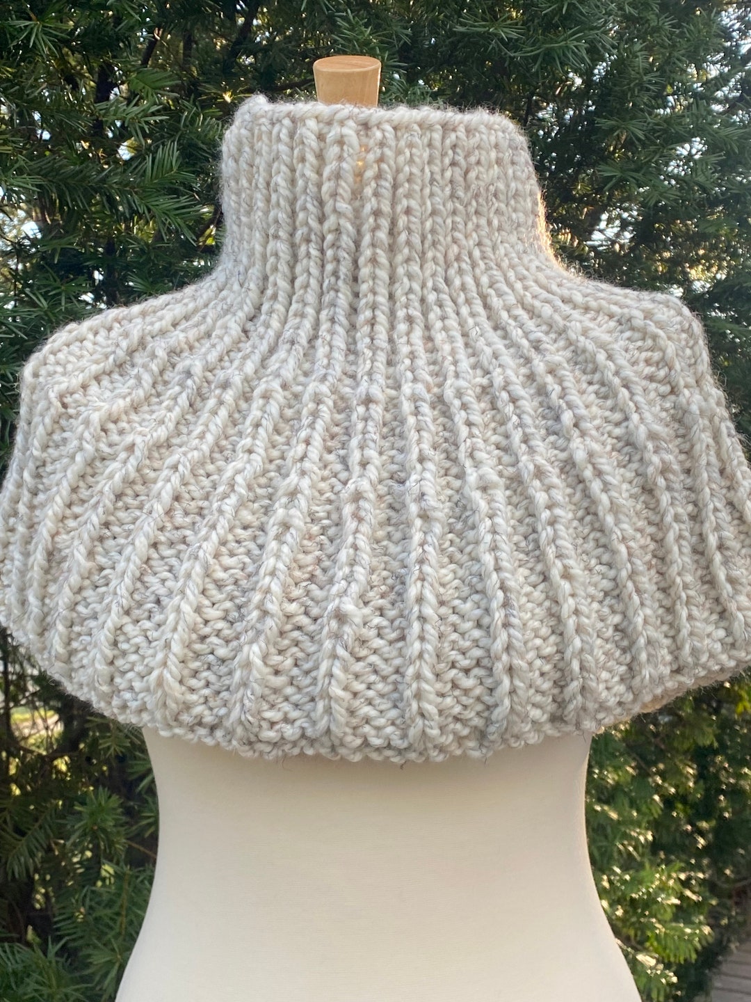 Hand Made Cowl, Neck Warmer, Highlander Knit, Knitted Bulky - Etsy