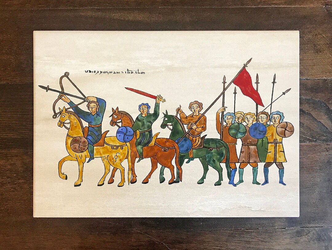 Ancient Warriors Hand Painted Tile Morgan Beatus - Etsy