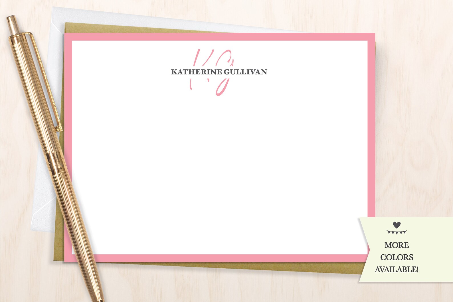 Monogrammed Notecard Set: Personalized Stationery Gift - Etsy