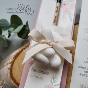 BOMBONIERA ECOLOGICA con matita piantabile con confetti euro - Etsy Italia