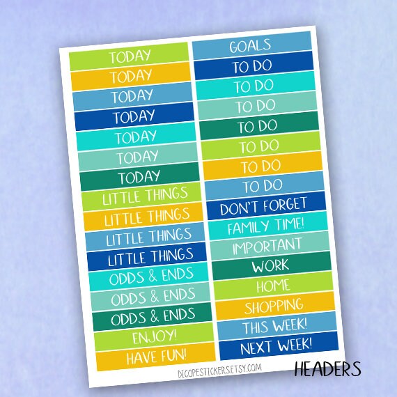 Rainy Days Planner Stickers / Watercolor Rain Weather and - Etsy