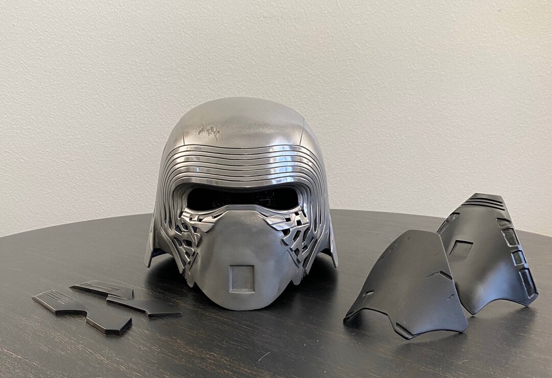 Kylo Ren Helmet Unfinished Kylo Ren V25 Helmet Kit Etsy