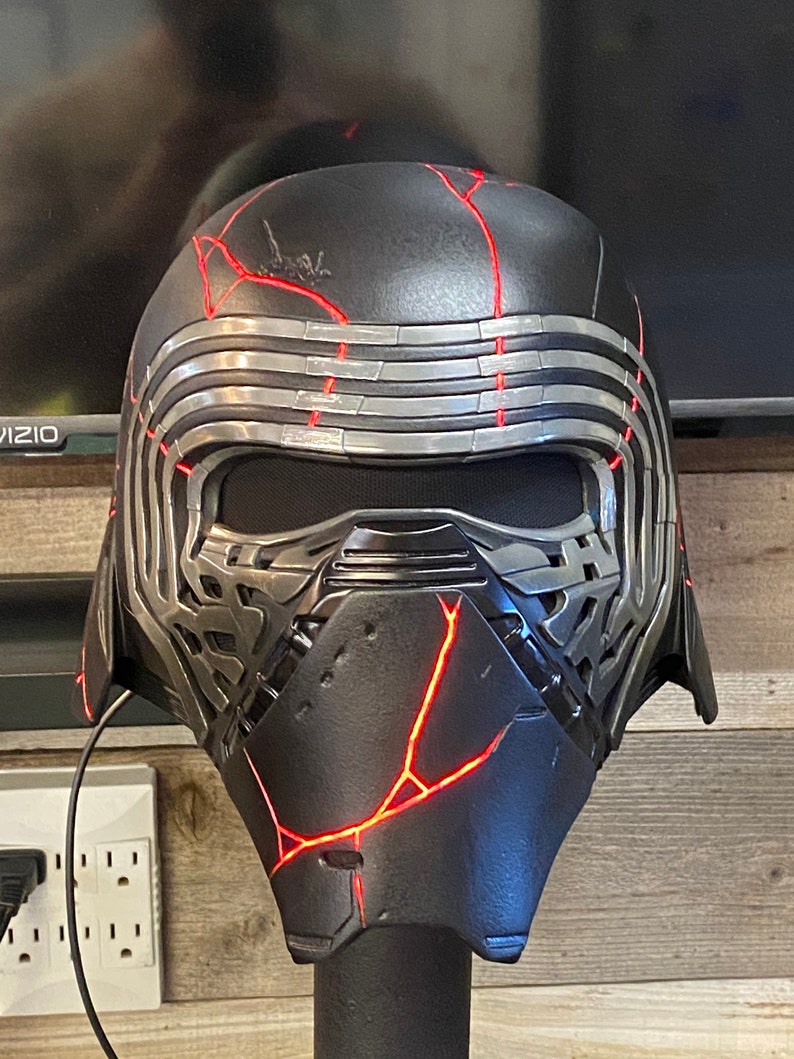 Kylo Ren Rise Of Skywalker Finished Helmet Updated Face Plates Etsy