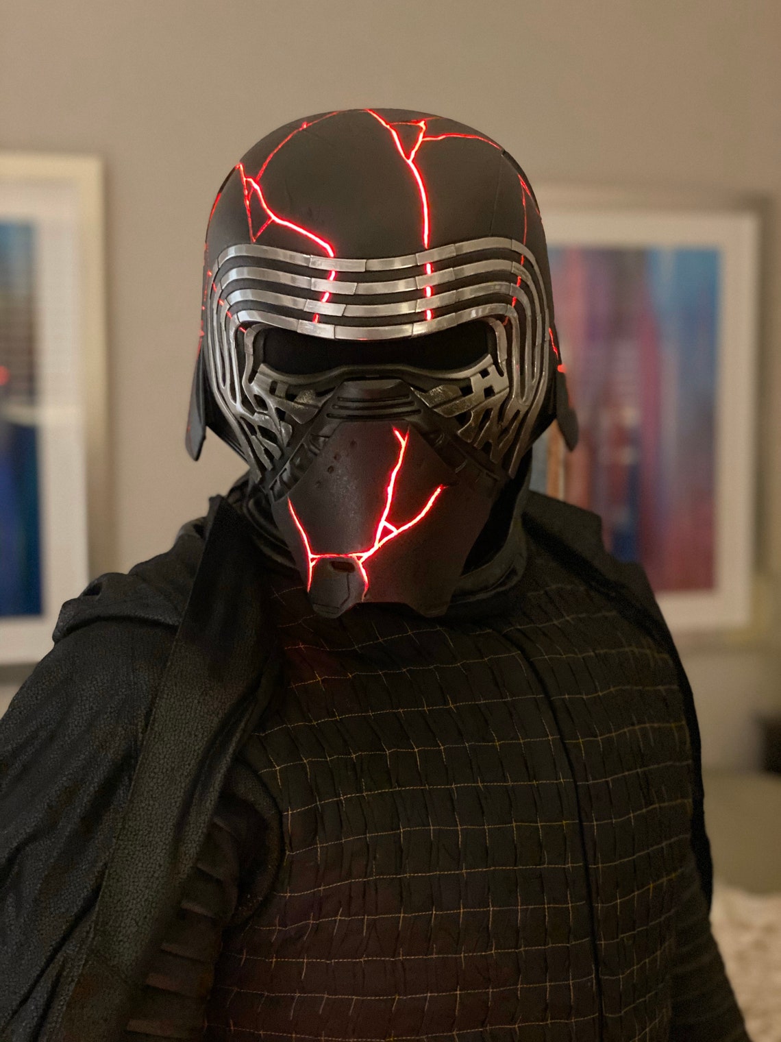 Kylo Ren Rise of Skywalker Finished Helmet-updated Face Plates | Etsy