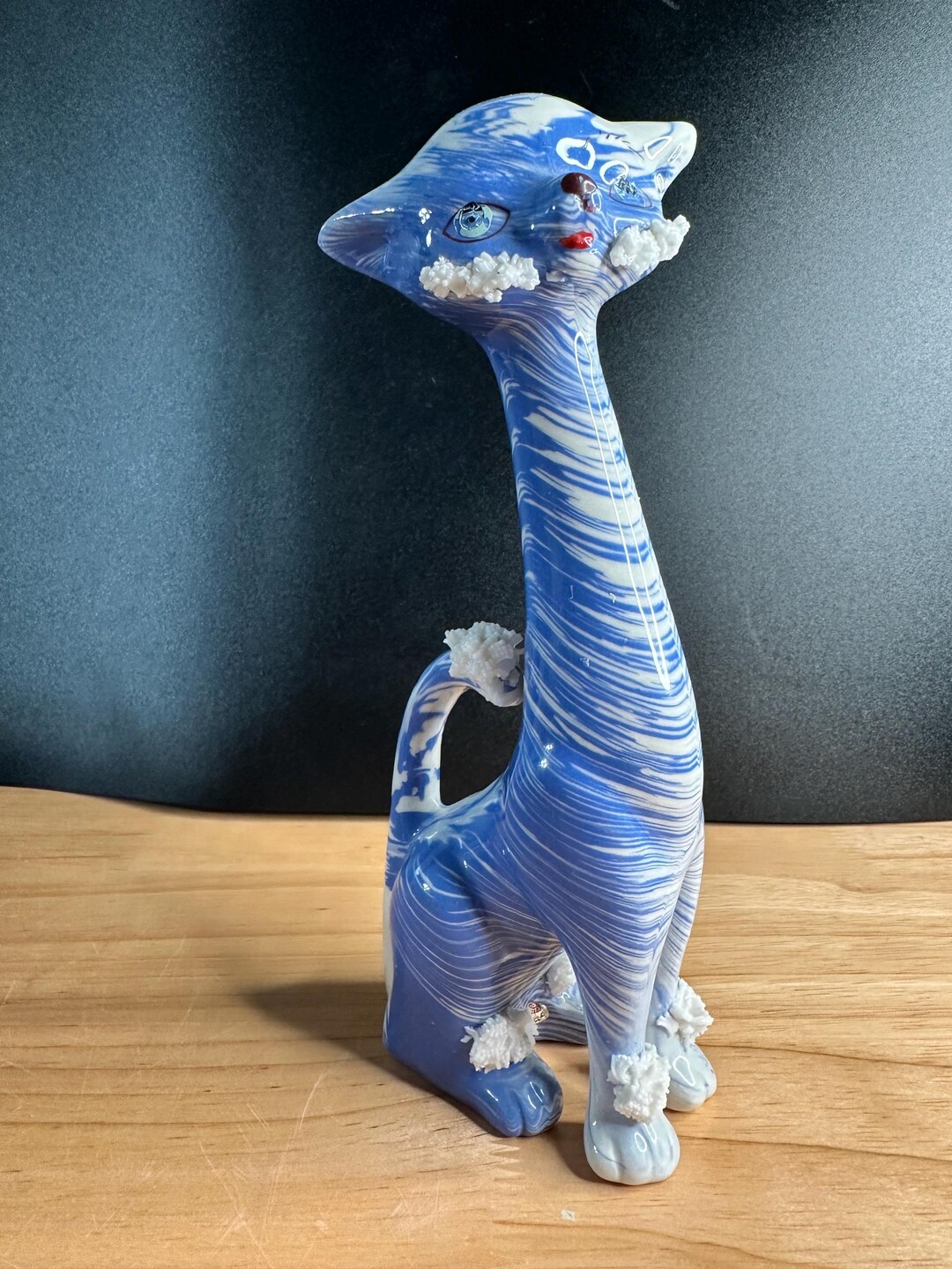 Vintage Long Neck MCM Cat Figurine in Excellent Condition, Beautiful ...