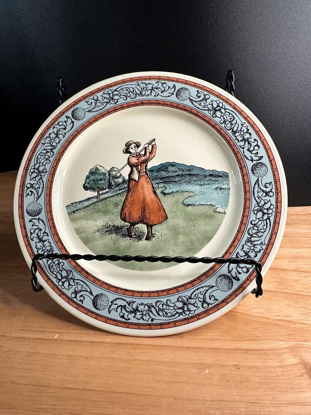 Vintage 1993 Masters Golf Themed Plate by CBK CTD - Etsy