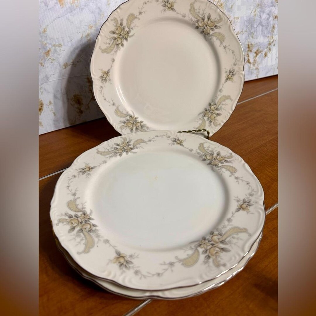 Vintage Dinner Plates Queen Anne by Ashcraft Set of (4) - Etsy