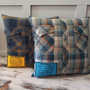 Keepsake Pillow/memory Pillow/handmade Pillow/memory of Loved One ...