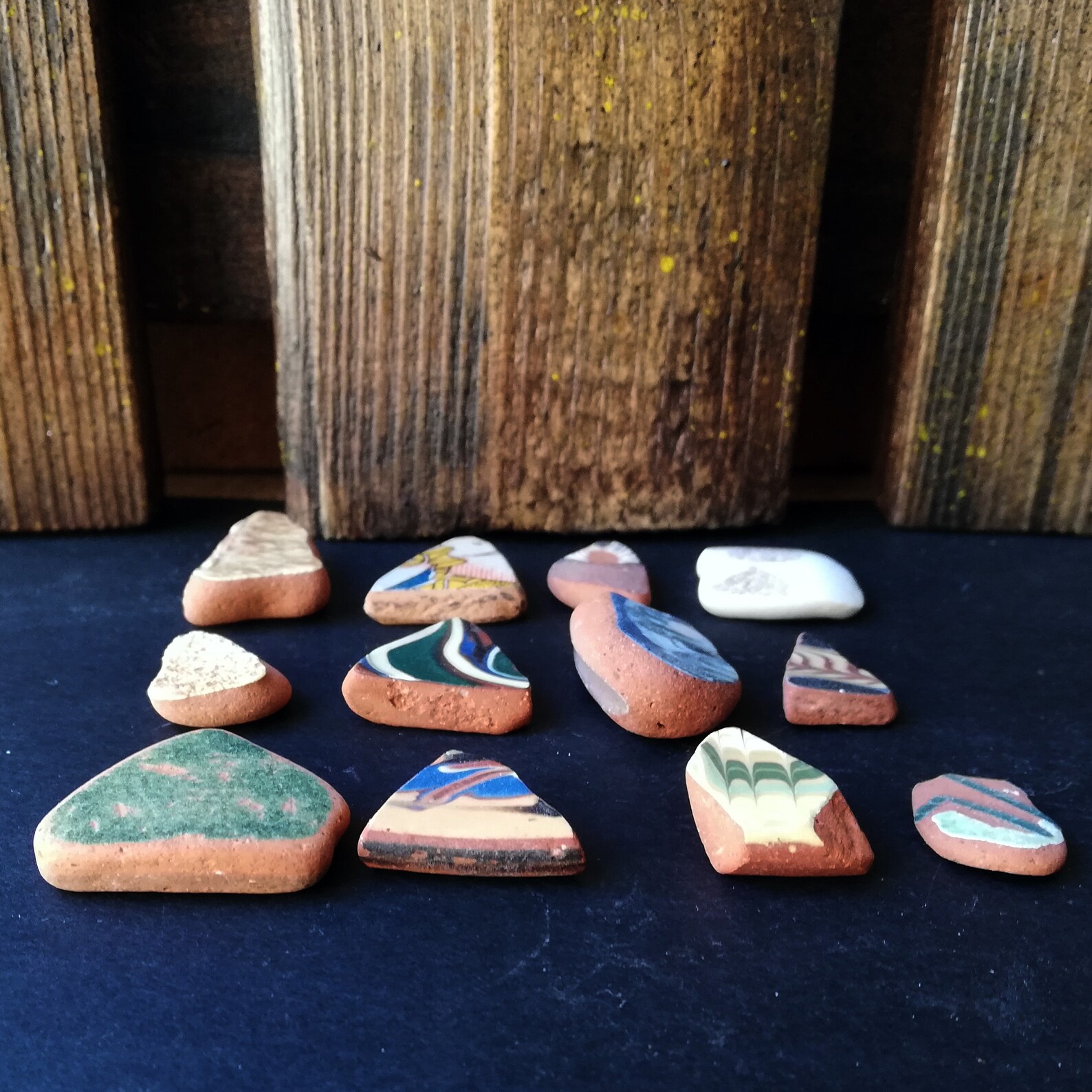 Sea Ceramic Pottery Shards Set 12 Collectible Sea Genuine - Etsy