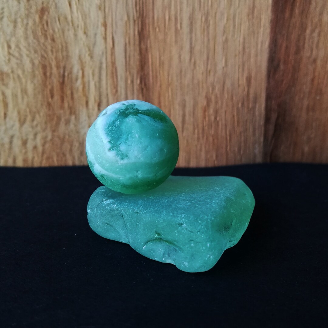 Set Genuine Sea Marble Different Shades Green Color and - Etsy
