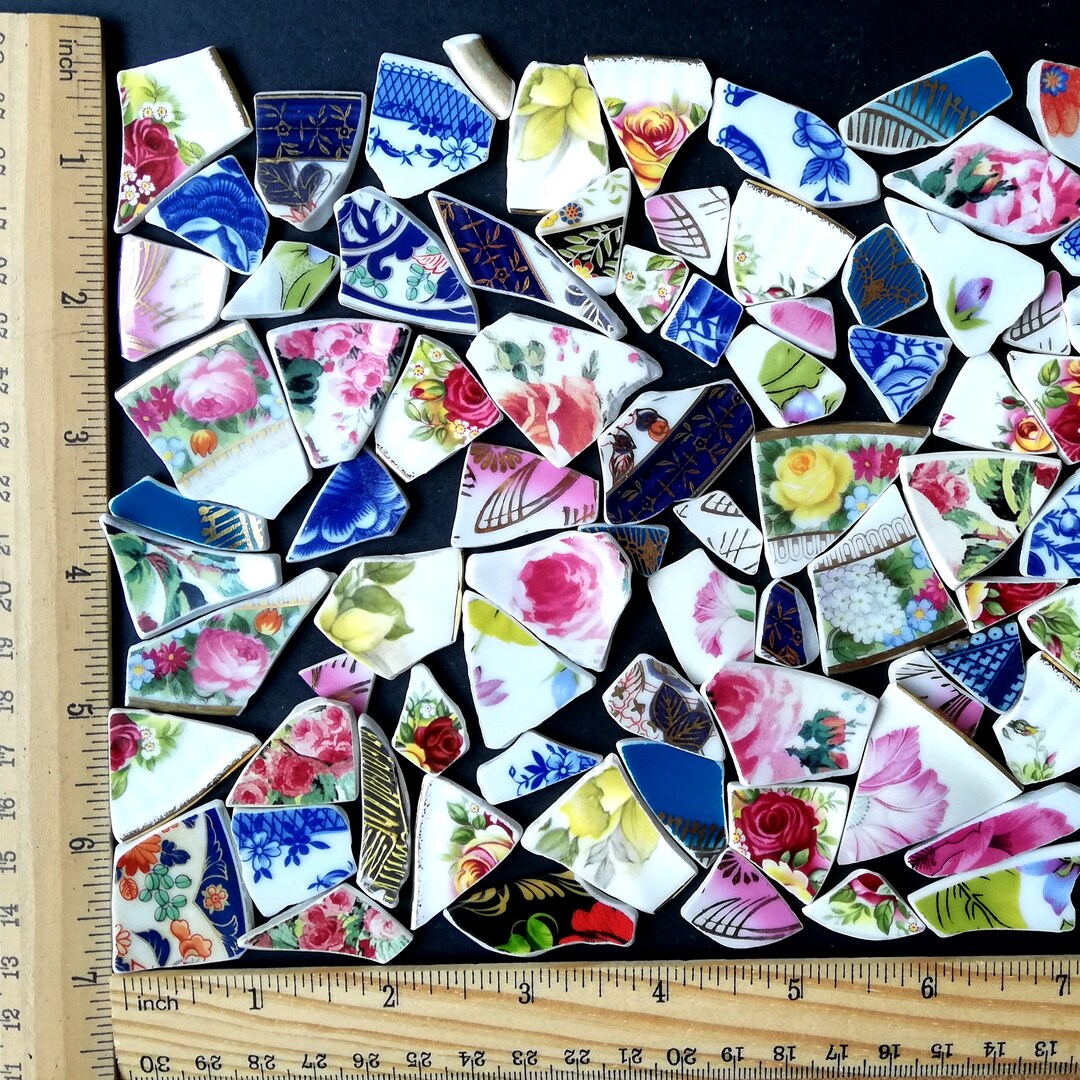 Bulk Antique Porcelain Fine Bone China Multi Color 0,4" - 1,5 ...