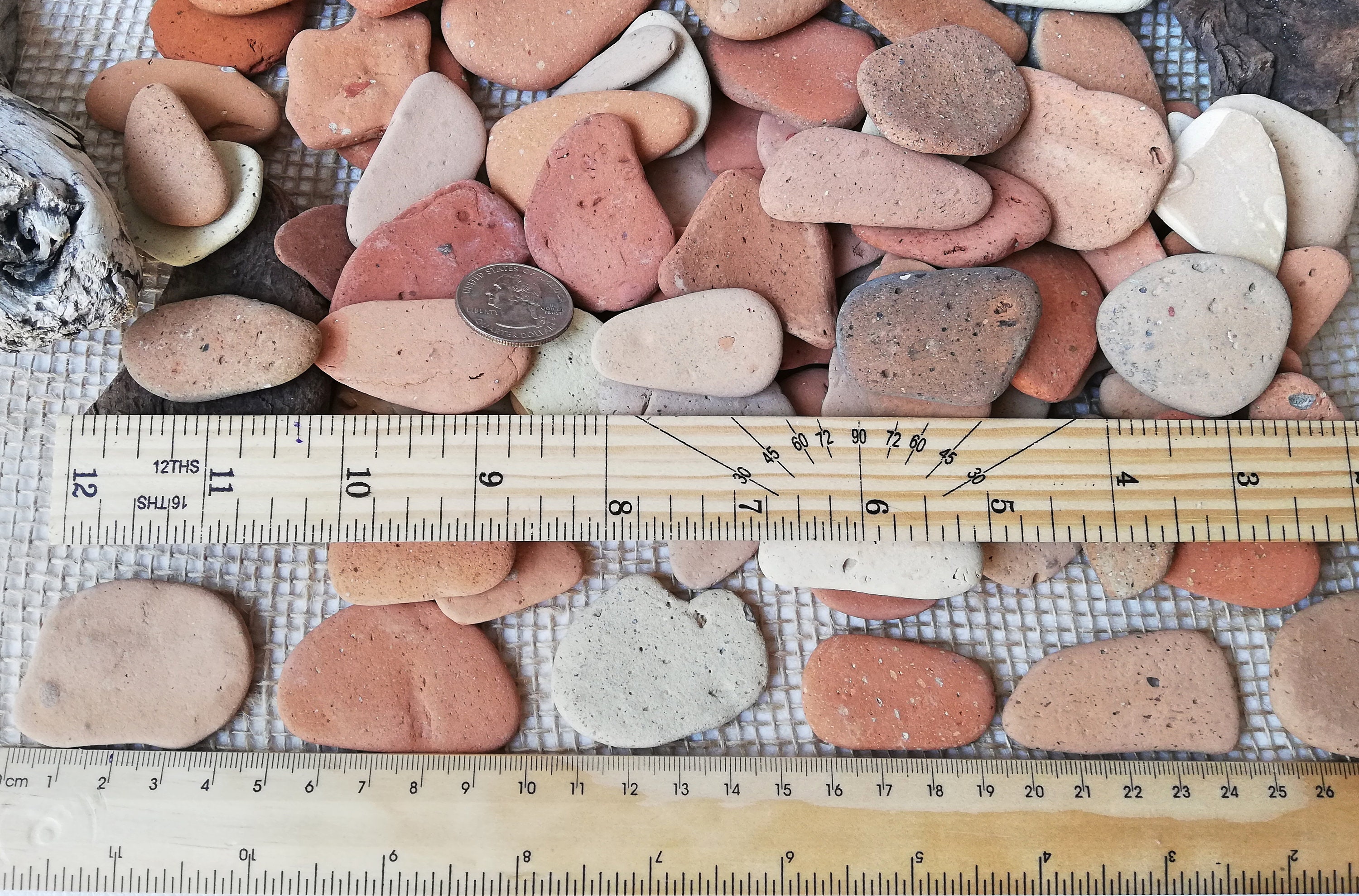 Bulk Lot 15 45 Sea Flat Terracotta Beach Pottery Craft | Etsy