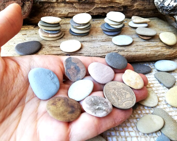 Lot 20-80 Beach Small сolorful Stones Set Sea Pebbles Craft Natural ...