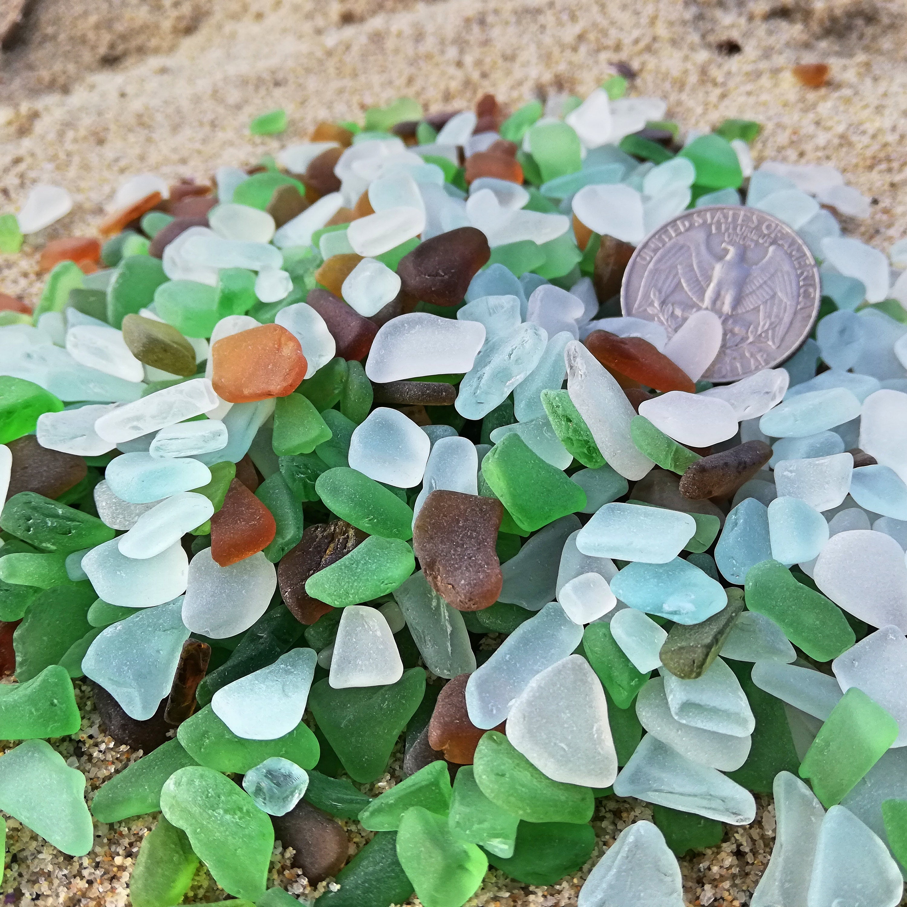Sea Glass Small 50-500 Lot Bulk Real Beach Glass Mosaic Sea - Etsy Canada