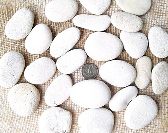 1kg of WHITE Decorative Stones Natural Pebbles Table - Etsy