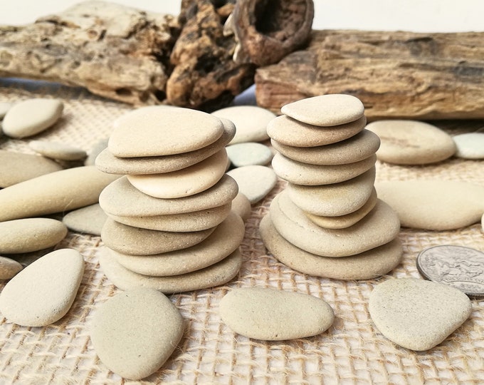 Beige Stones 20-55 Set Sea Pebbles Craft Natural Flat Beach Beige ...