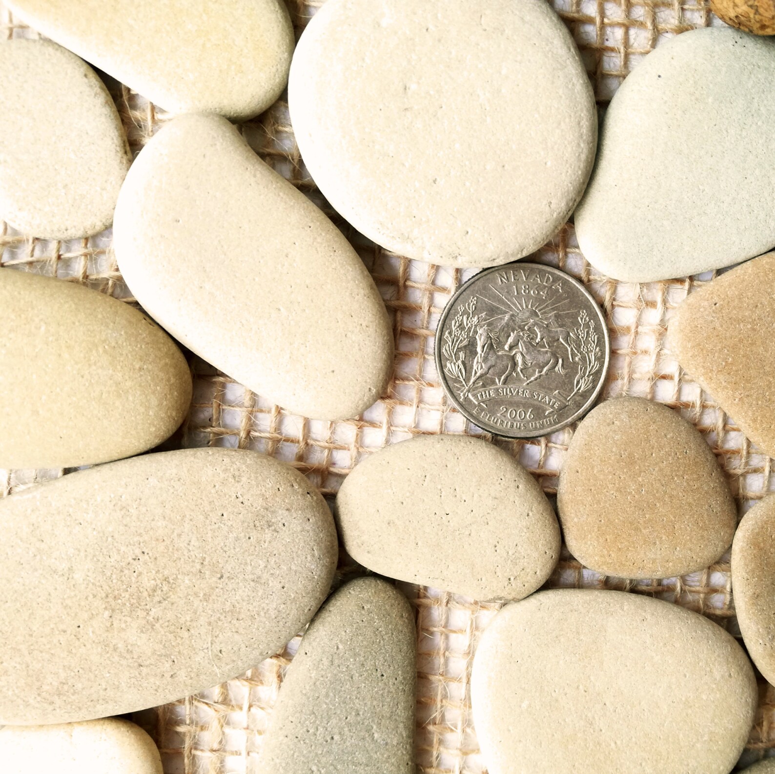 Beige Stones 20-55 Set Sea Pebbles Craft Natural Flat Beach - Etsy