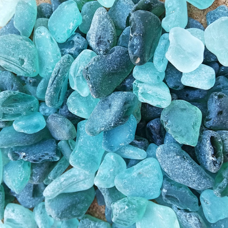 Teal Glass Art - Etsy