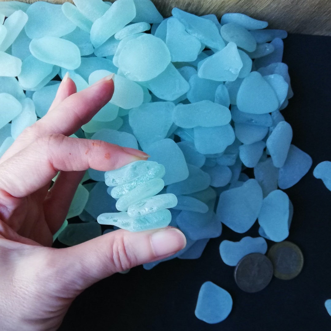 Bulk 1 Inch Seafoam Color Sea Glass Lot 40-160 Pieces Beautiful Genuine ...