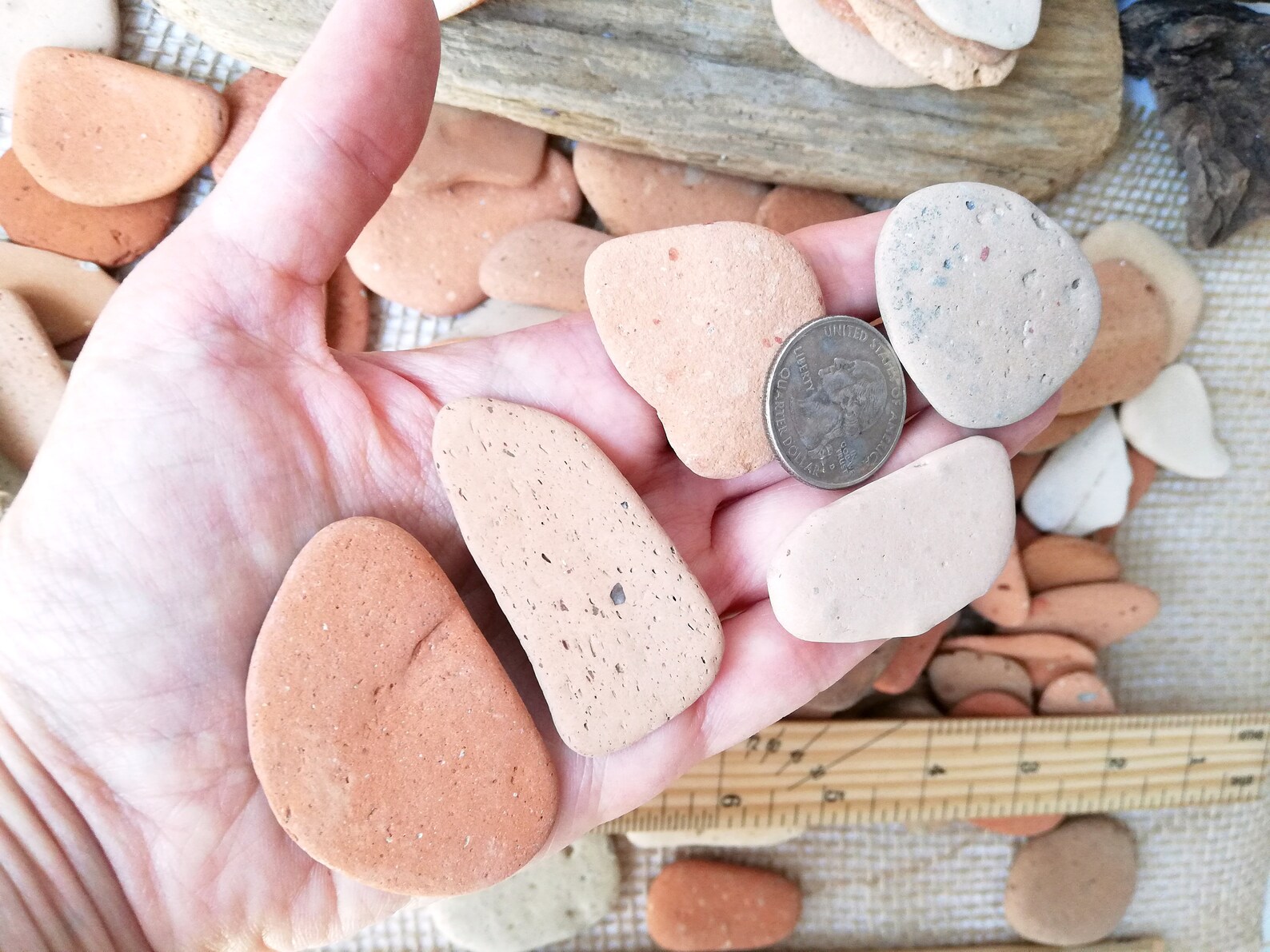 Bulk Lot 15 45 Sea Flat Terracotta Beach Pottery Craft | Etsy