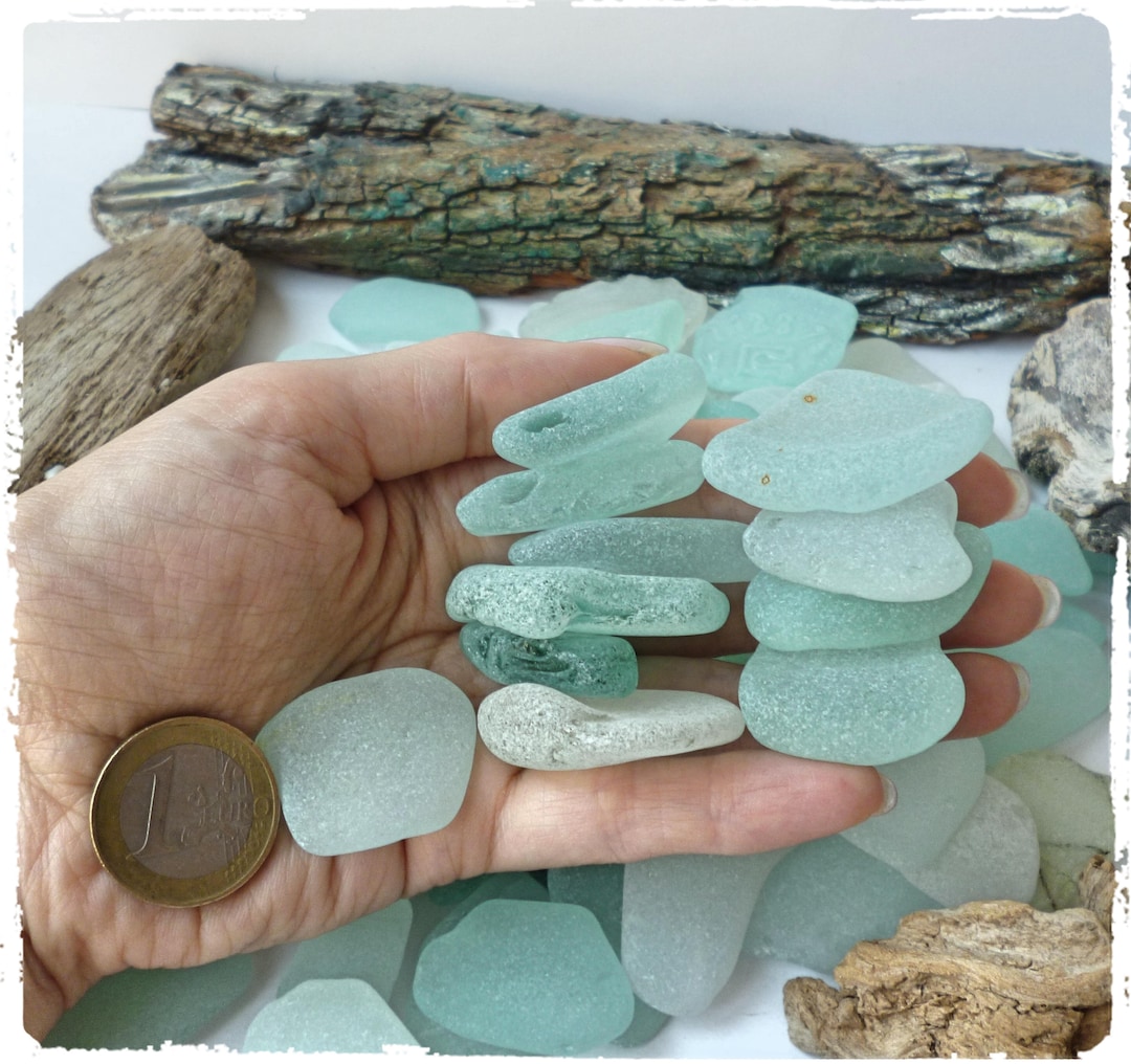 Bulk Craft SEA GLASS Lot 25-150 Set Crafts and Jewelry Real Sea Glass ...