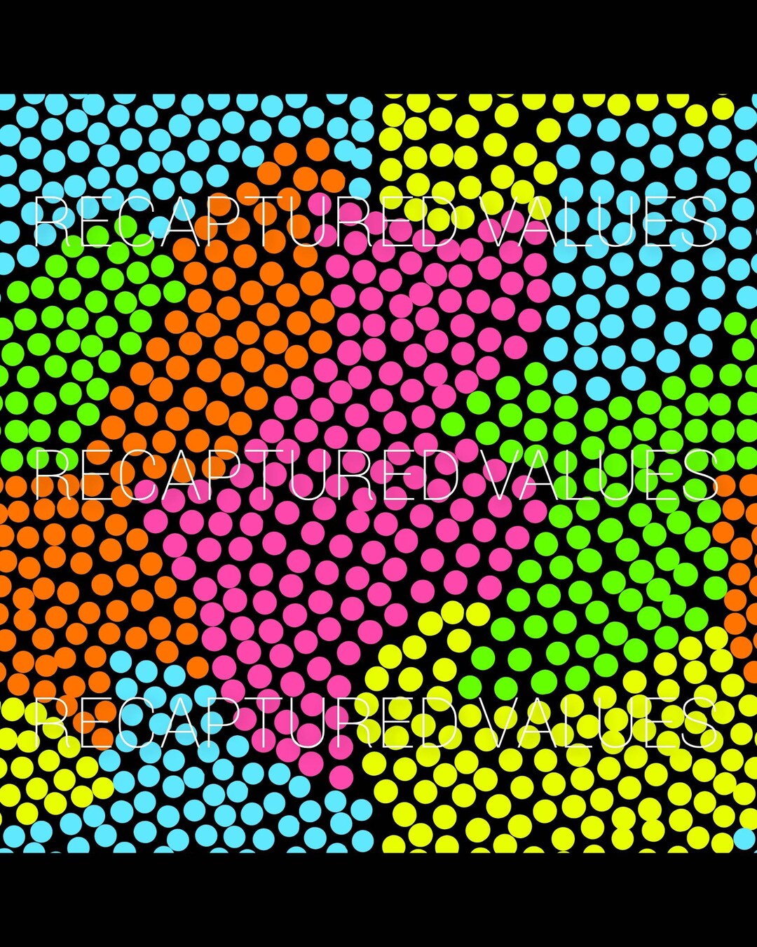 Neon Dot Abstract Art PNG Seamless Pattern Design // Recaptured Values ...