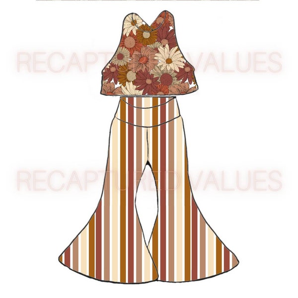 Nude Bell Bottoms Etsy