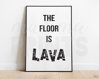 The Floor is Lava | Etsy