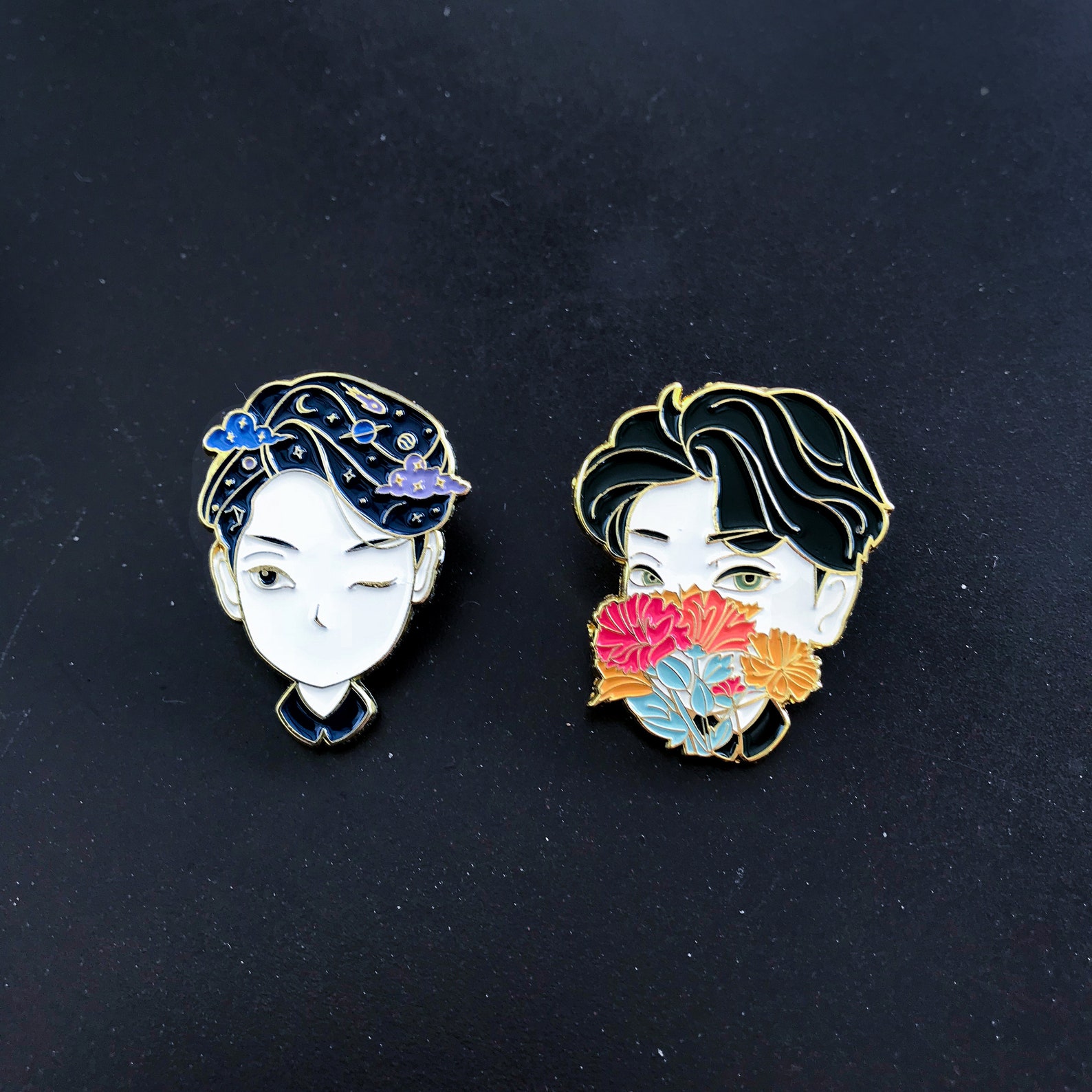 Hidden Gold Enamel Pin 1.4 Inches - Etsy
