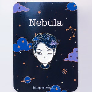 Nebula Gold Enamel Pin 1.4 Inches - Etsy