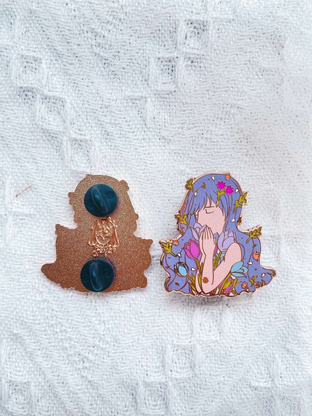 The Prayer Hard Rose Gold Enamel Pin 1.5 Inches - Etsy