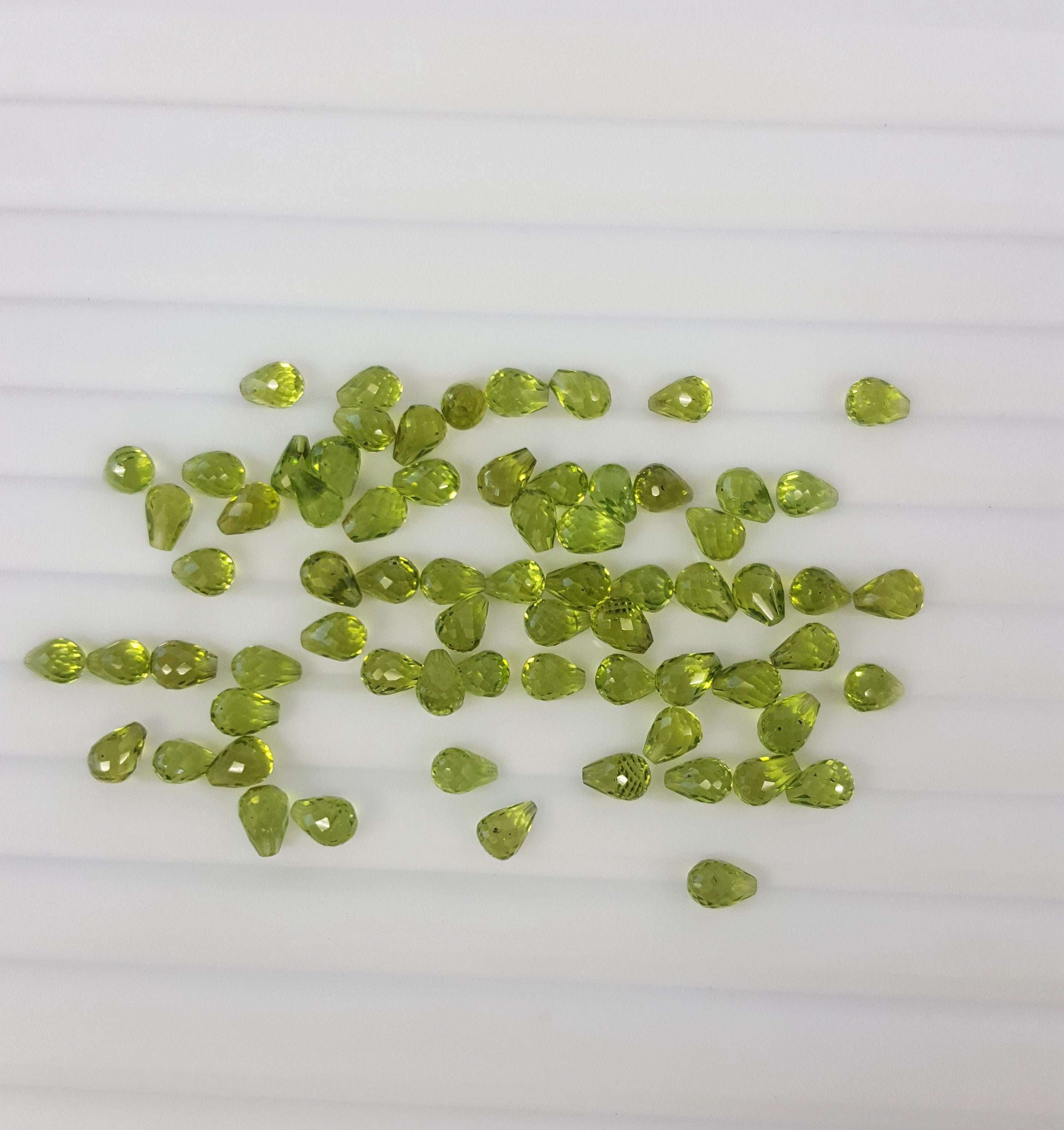 Tear Drop 10x7mm to 5x3mm Natural Peridot Peridot Drop - Etsy