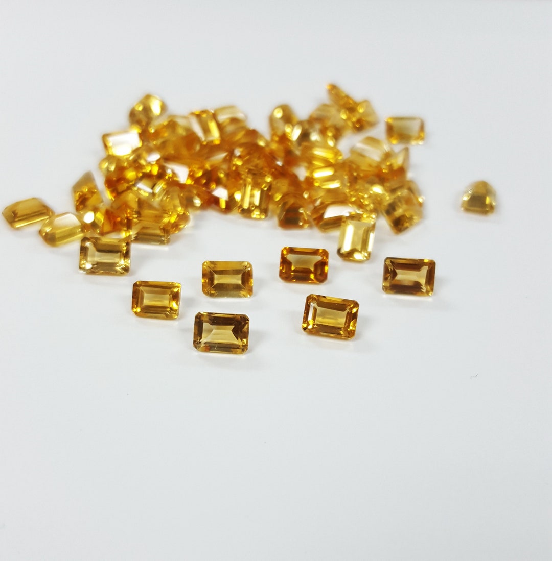 Citrine Octagon 7x5mm-12x10mm , Octagon Shape Citrine , Cirtine Octagon ...