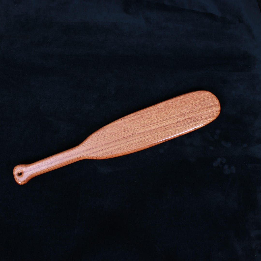 Bubinga Beaver Tail Spanking Paddle | Large BDSM Discipline Exotic ...
