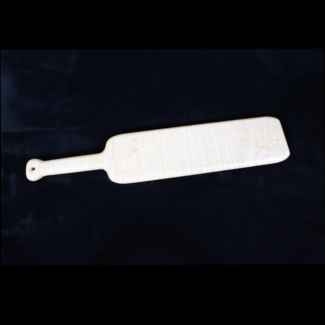 Large BDSM School Spanking Paddle in Curly Maple | Board of Education ...
