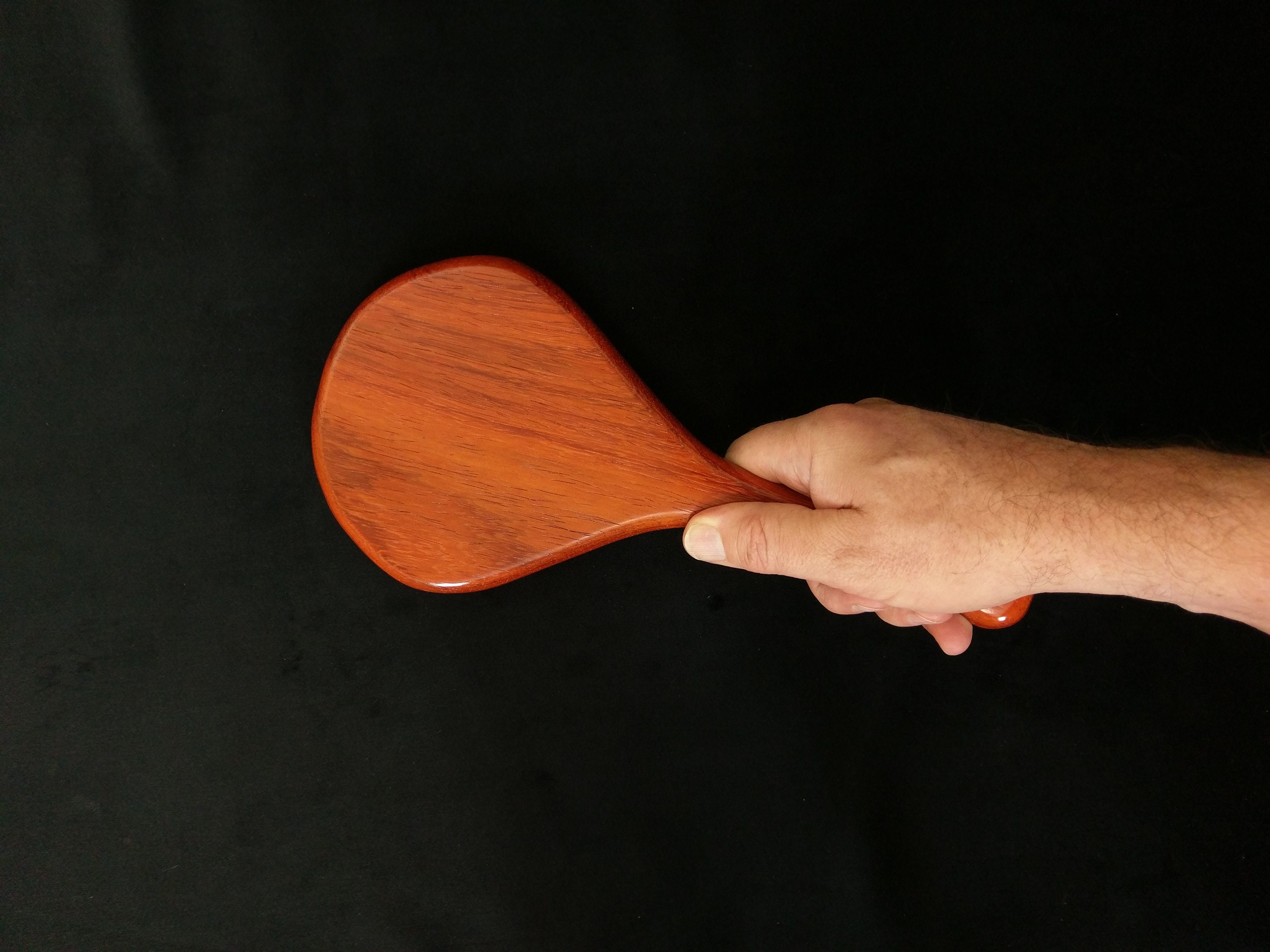 Padauk Pong Paddle | Over the Knee OTK Wooden Paddle | Medium BDSM Wood ...