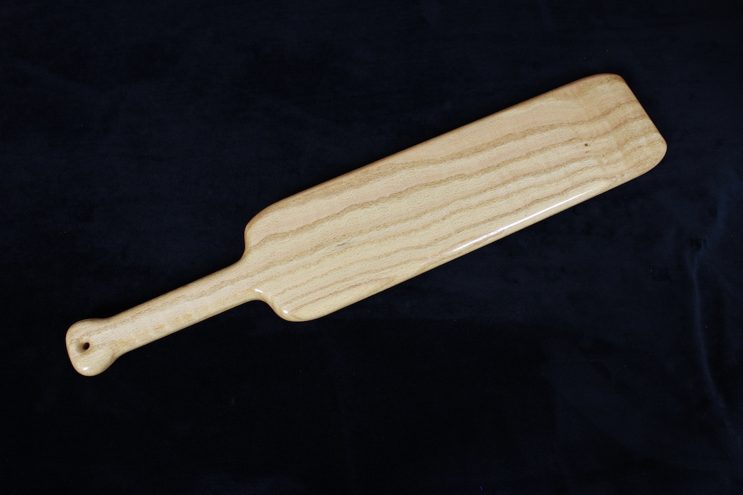 Large BDSM School Spanking Paddle in Curly Red Oak | Board of Education ...