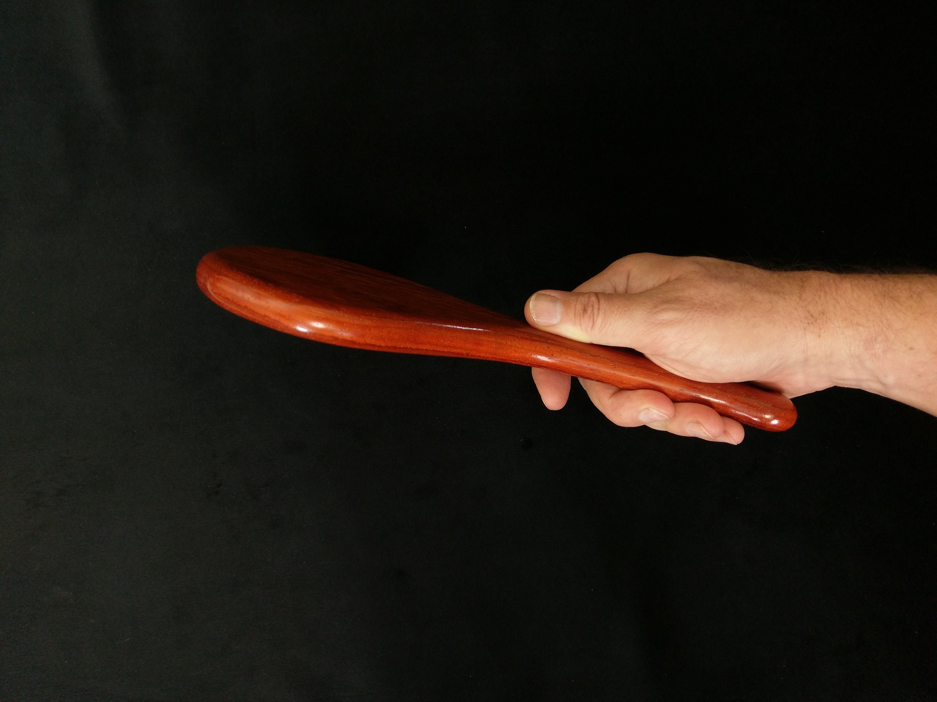 Padauk Pong Paddle | Over the Knee OTK Wooden Paddle | Medium BDSM Wood ...